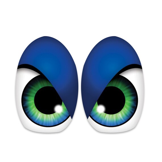 Vinyl Cool Stickers Blue Eyes Comics Cartoon Decals for Bumper - Etsy