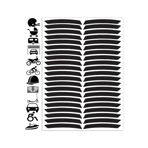 High Visibility Motorcycle Helmet Stickers - Etsy