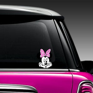 1 X Vinyl Funny Sticker Minnie Mouse Comics Cartoon Decal for Bumper ...
