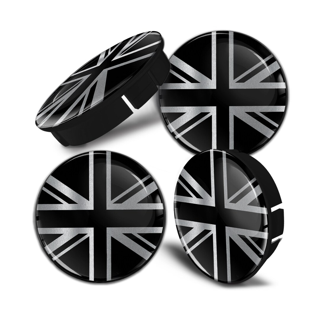 Wheel Center Caps Universal Custom Tuning Logo 60mm UK Union Jack Flag ...