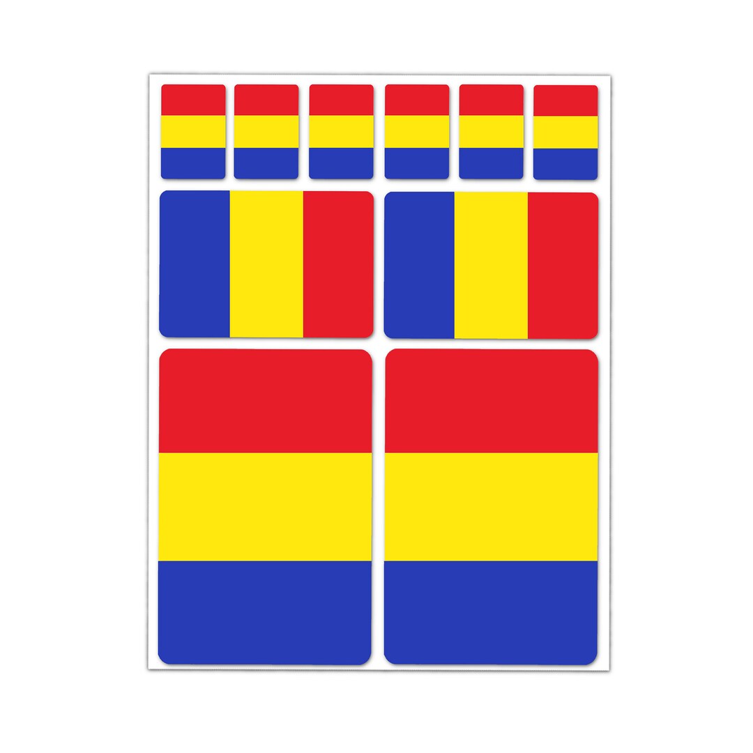 Stickers Set Vinyl Decals Romania Romanian National Flag Car - Etsy