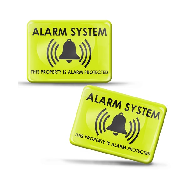 Security Alarm Stickers - Etsy