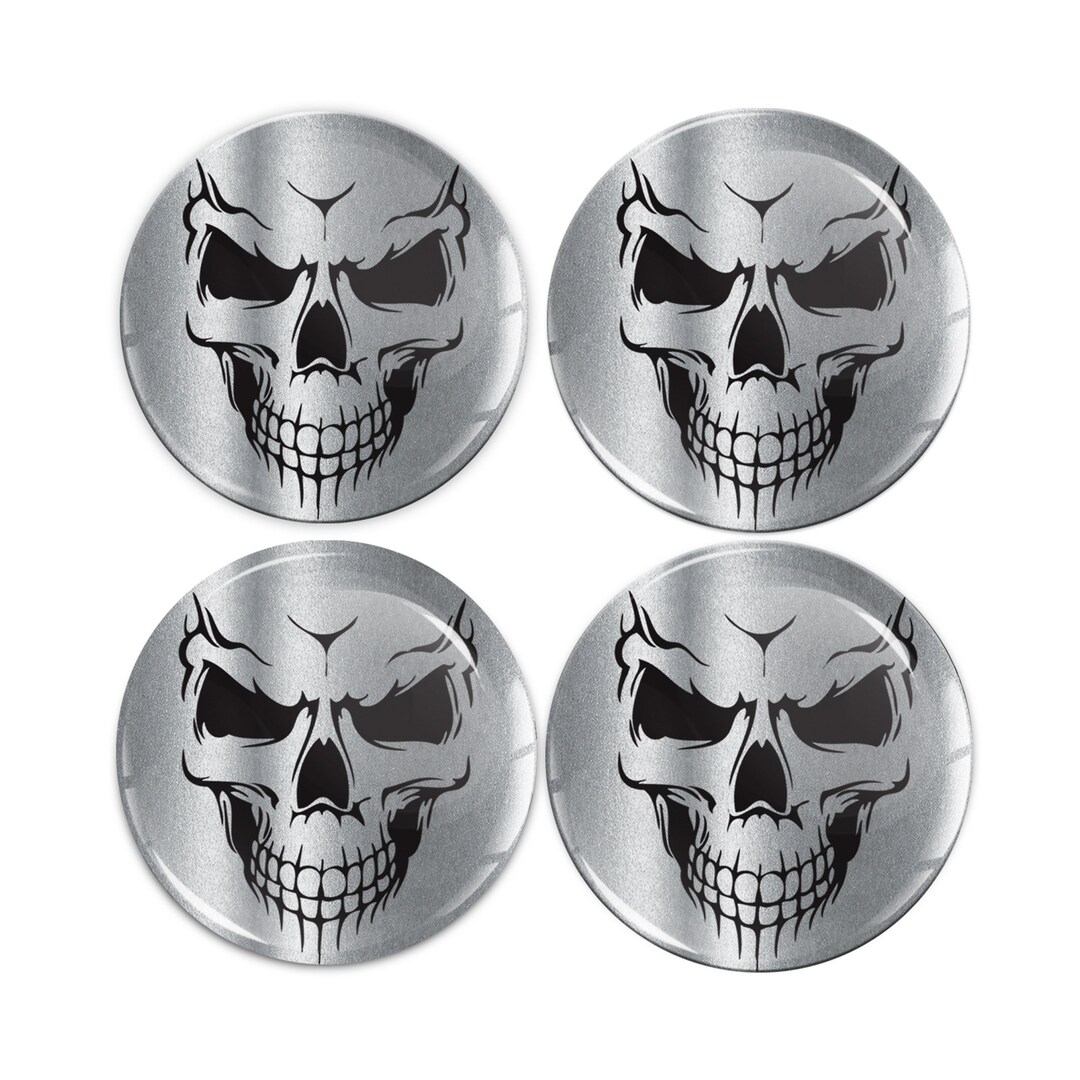 Wheel Center Caps Stickers Custom Tuning Logo Skull A 93 - Etsy