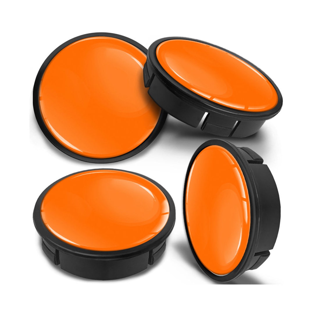 Wheel Center Caps Universal Custom Tuning Logo 60mm Orange CX - Etsy