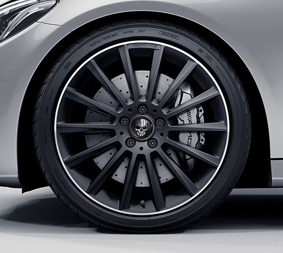 Wheel Center Caps Stickers Tuning Logo USA Flag Blue Line A 99 - Etsy