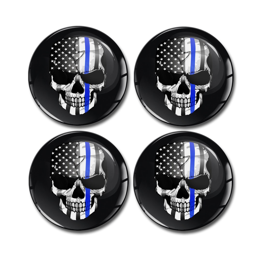 Wheel Center Caps Stickers Tuning Logo USA Flag Blue Line A 99 - Etsy