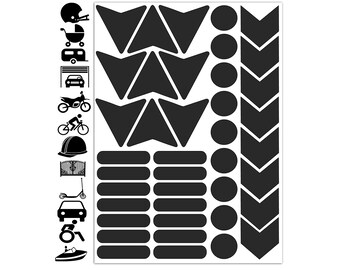 Reflective Safety Helmet Stickers - Etsy