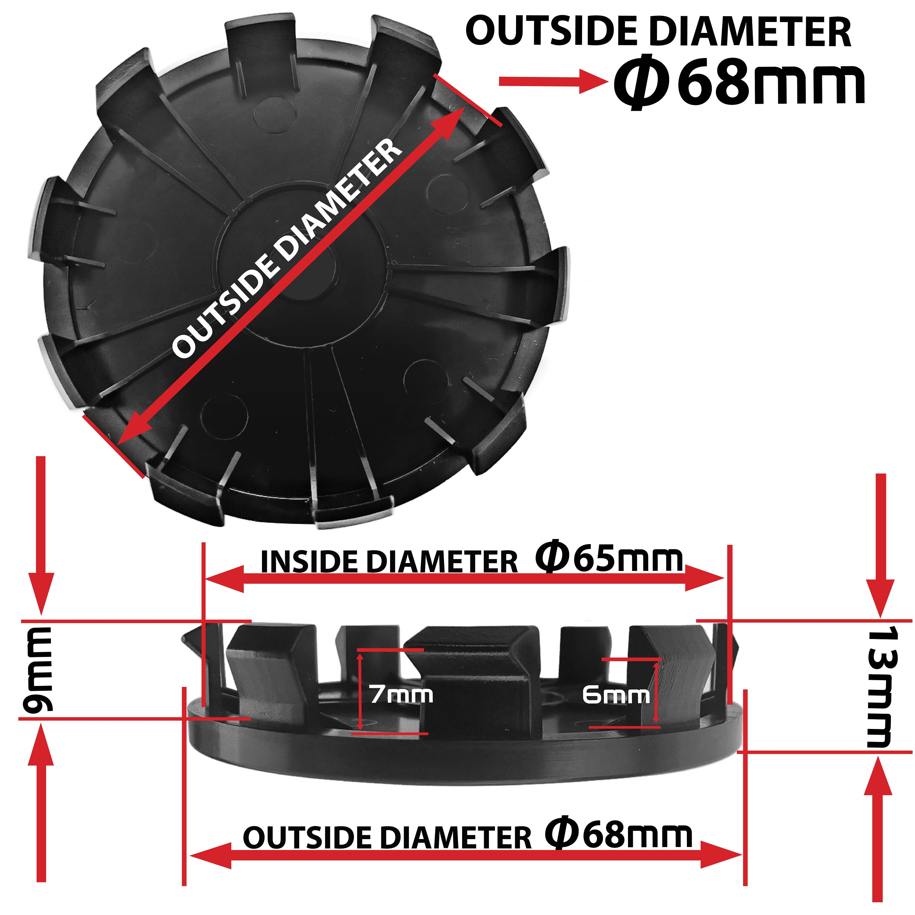 68mm Custom Wheel Center Caps Compatible With BMW - Etsy