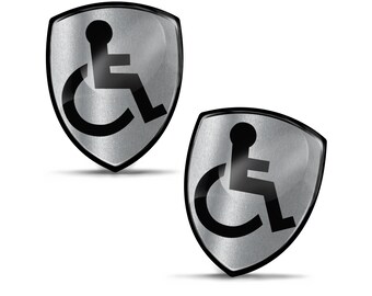 6-pack Mini 1 Inch X 1 Inch Handicap Symbol Vinyl Decals - Etsy