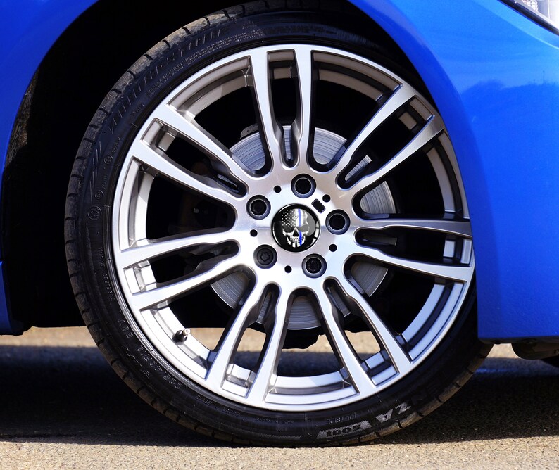 Wheel Center Caps Stickers Tuning Logo USA Flag Blue Line A 99 - Etsy