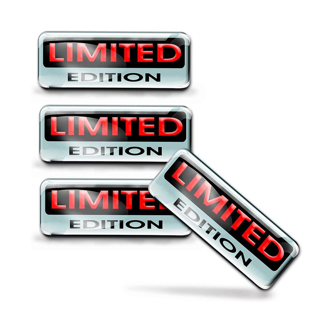 4 X 3D Domed Stickers for Car Bumper Laptop Helmet Motorcycle Phone ...