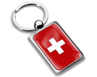 Swiss Keychain | Etsy