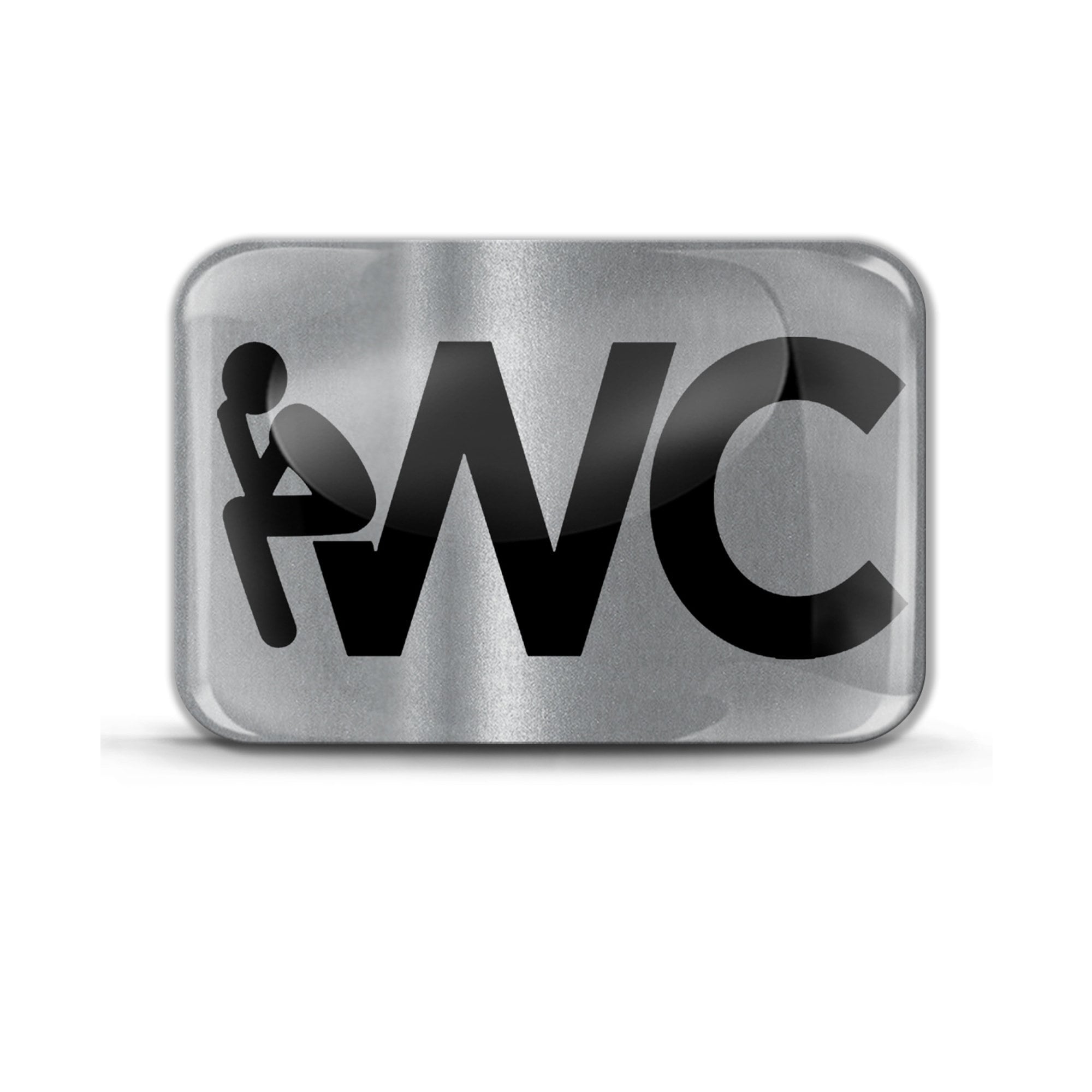 Custom 3D Domed Sticker Restroom WC Male Female Toilet Bathroom Symbol ...