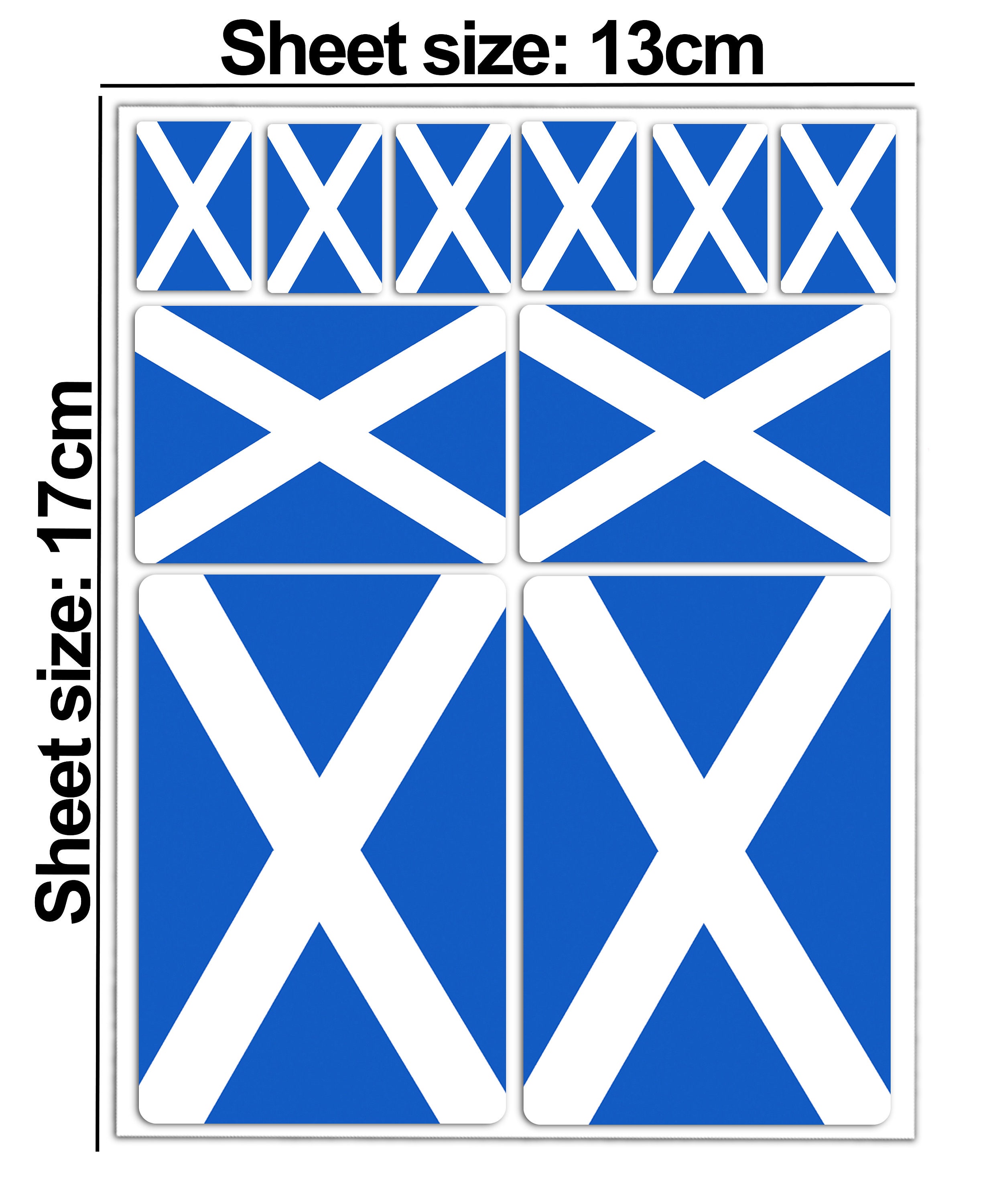 Stickers Set Vinyl Decals Scotland Scottish National Flag Car - Etsy