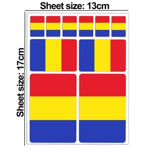 Stickers Set Vinyl Decals Romania Romanian National Flag Car - Etsy