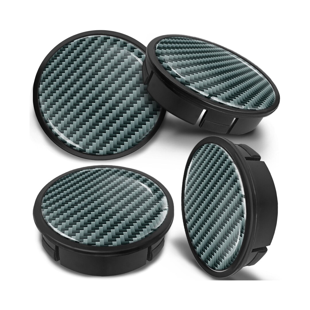 Wheel Center Caps Universal Custom Tuning Logo 60mm Carbone Design ...