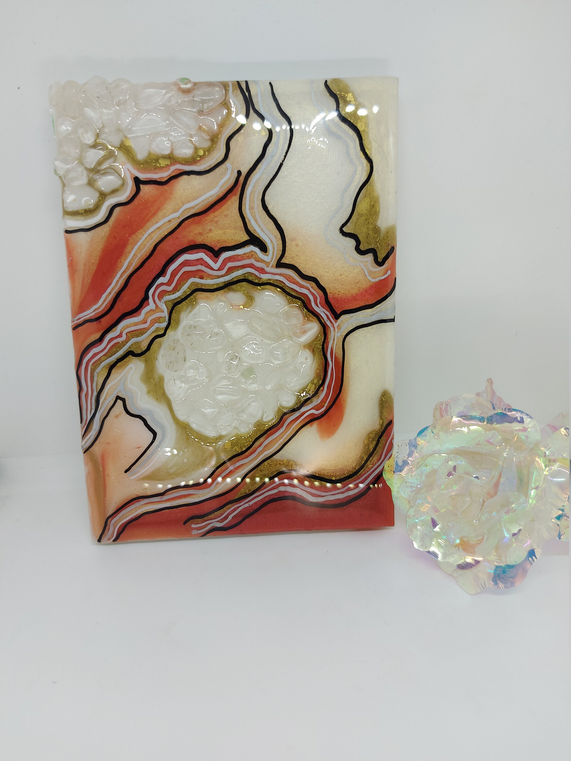 Resin Art on Canvas - Etsy