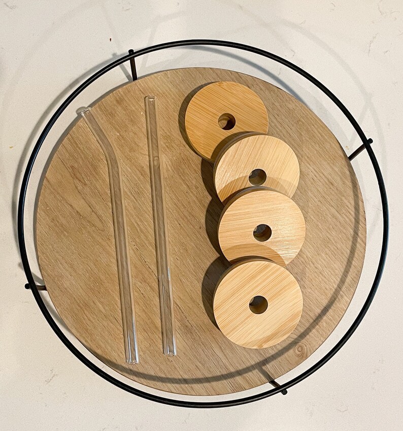 Reusable Clear Glass Straws - Straight and Bent - Etsy