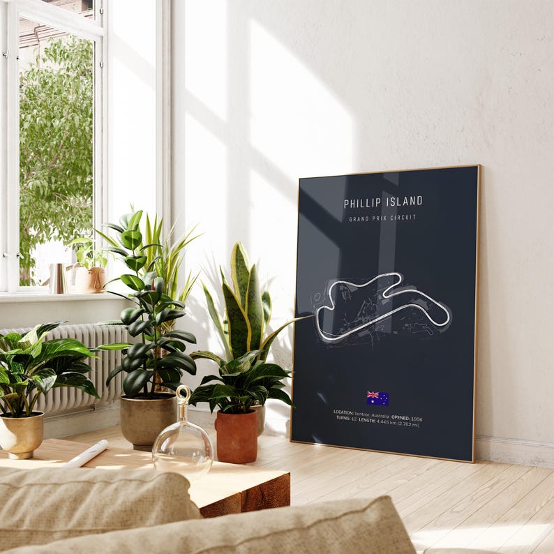 Phillip Island Formula 1 2026 Race Track Poster Australia · Moto GP ...