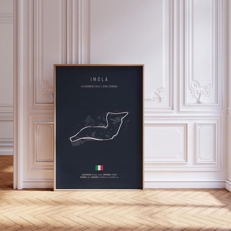 Imola Formula 1 2026 Race Track Poster Italy · Gift Idea · Decorative ...