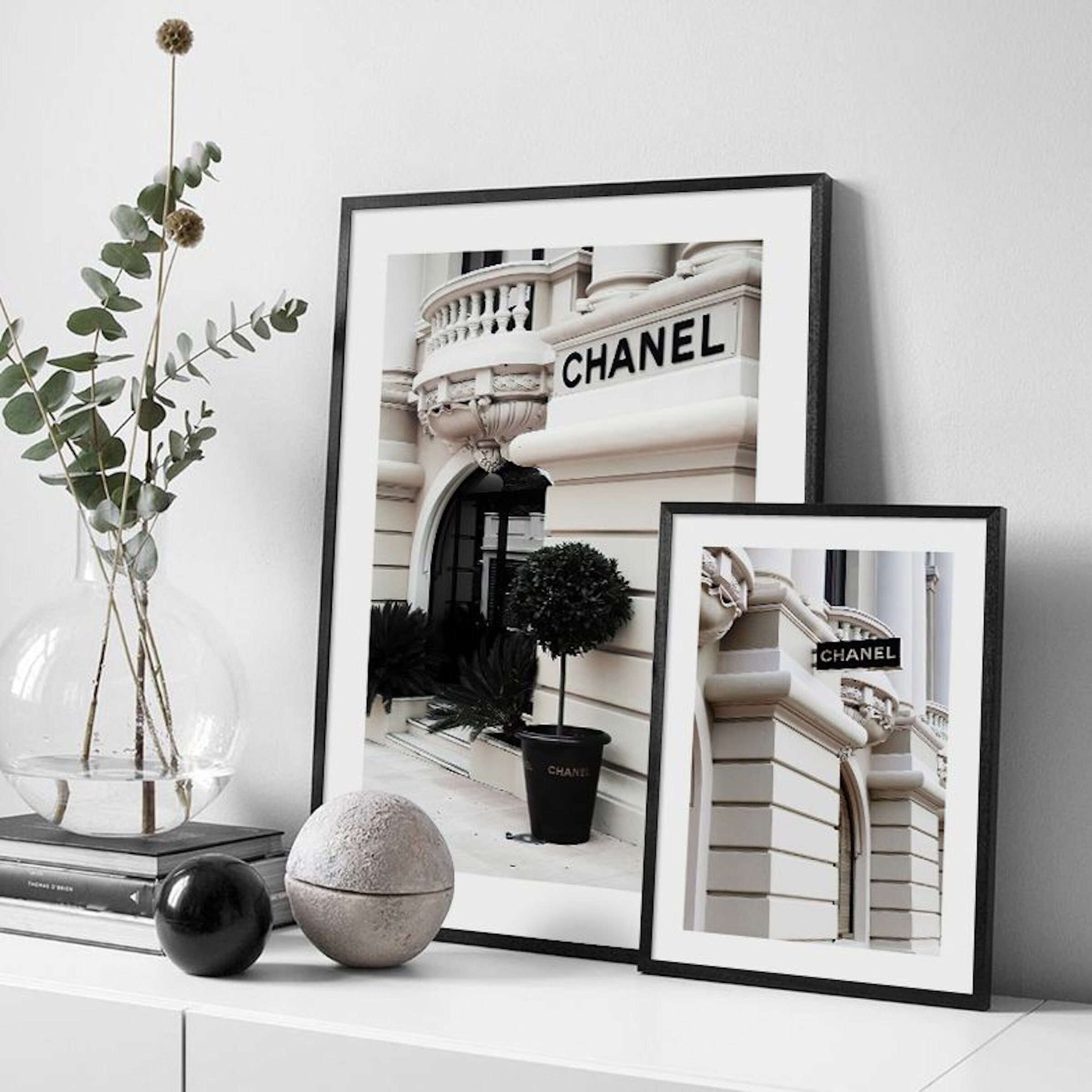 Poster Chanel Lettering on the Shop I Living Room & Bedroom - Etsy