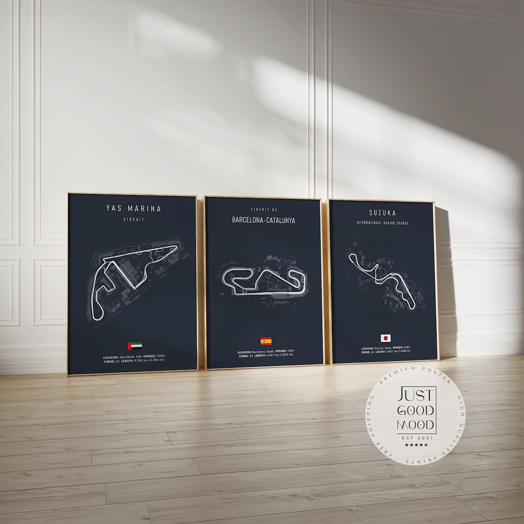 Formula 1 Race Track Poster 2026 · Gift Idea · Decorative Print ...