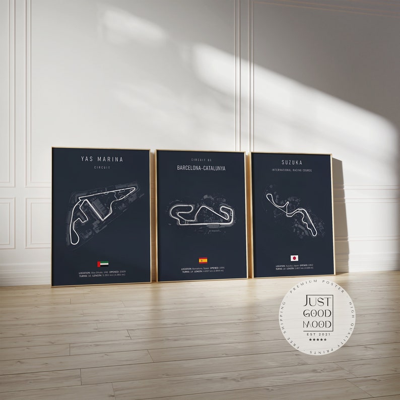 Formula 1 Race Track Poster 2026 · Gift Idea · Decorative Print ...