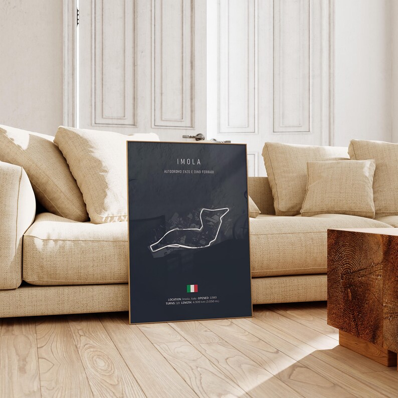 Imola Formula 1 2026 Race Track Poster Italy · Gift Idea · Decorative ...