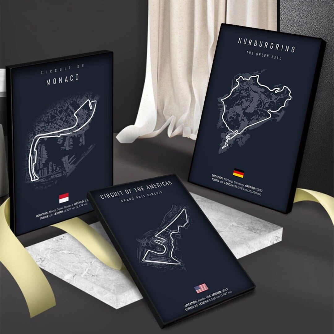 Poster Formula 1 Calendar 2023 Routes Grand Prix of - Etsy