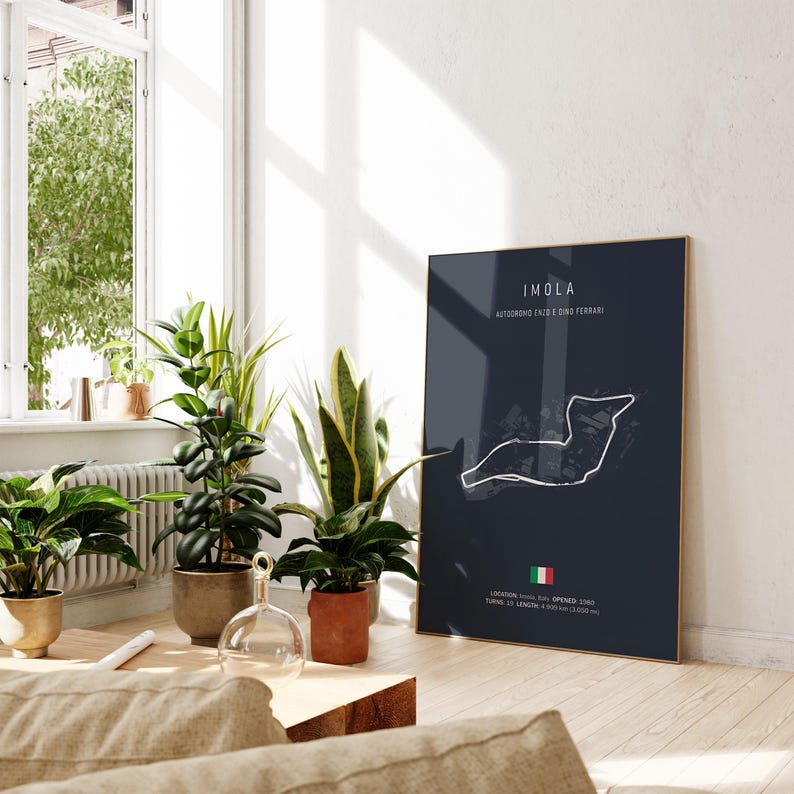 Imola Formula 1 2026 Race Track Poster Italy · Gift Idea · Decorative ...