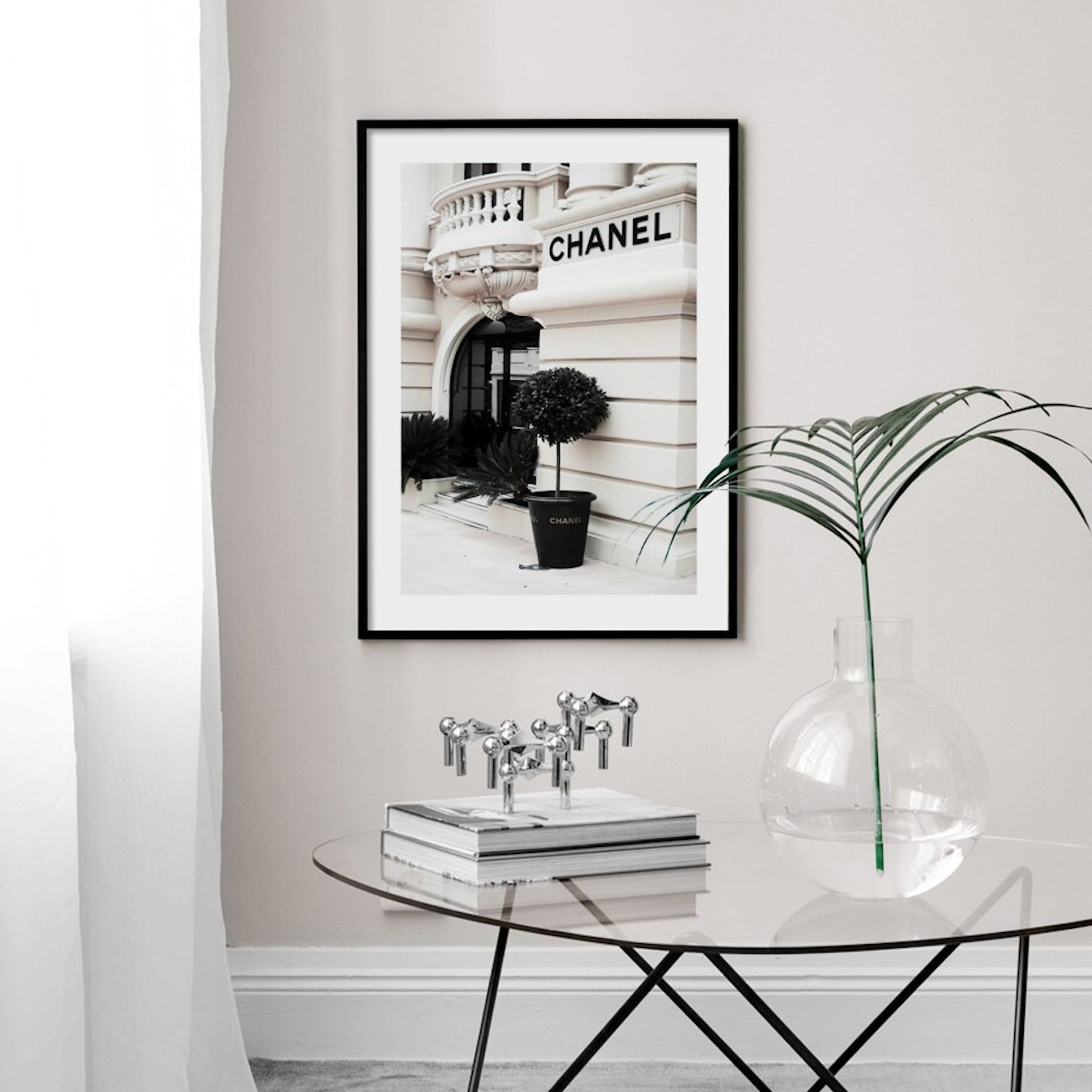 Poster Chanel Lettering on the Shop I Living Room & Bedroom - Etsy