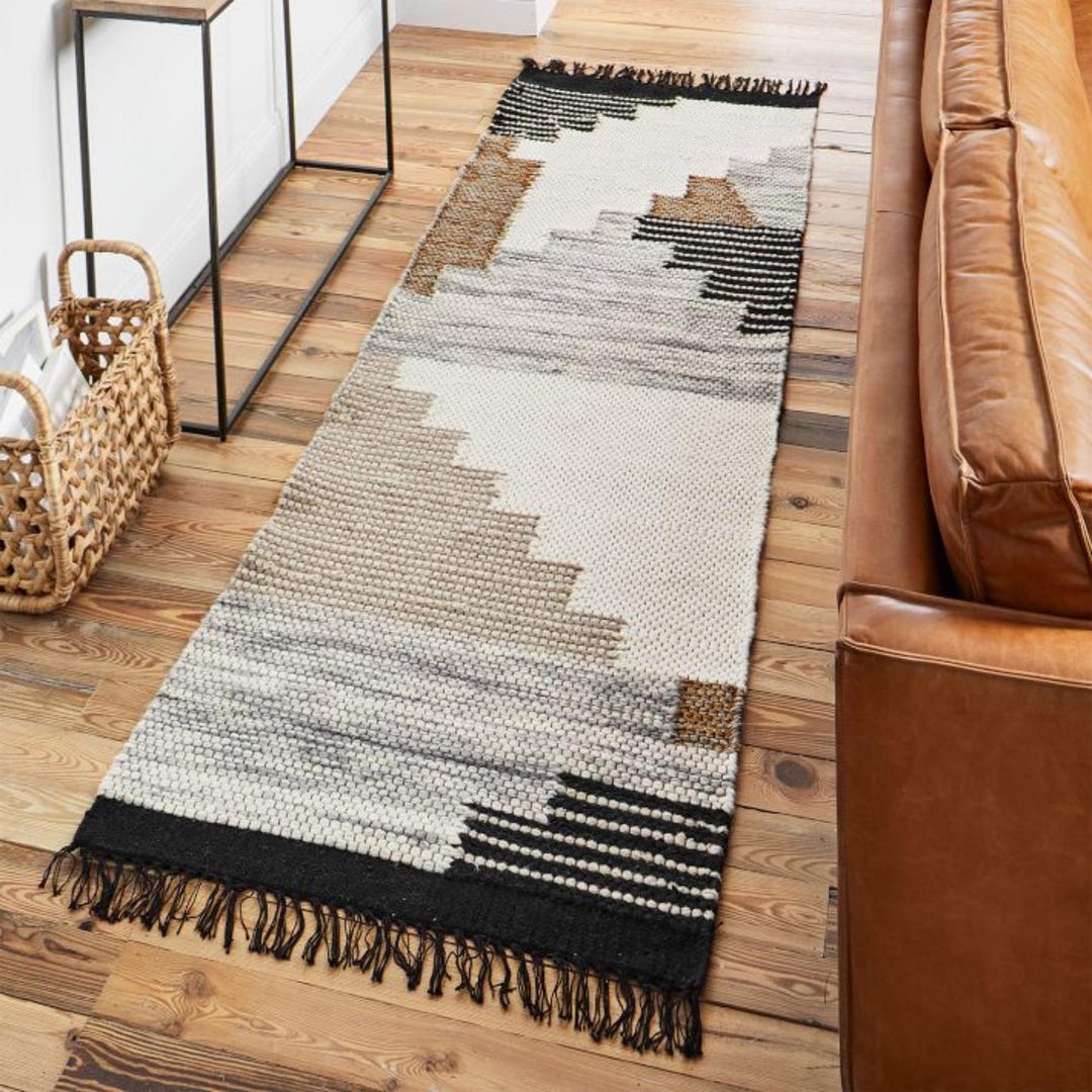 Hand-woven Wool Area Rug, Living Room Carpet, Handmade Wool Rug, Custom ...