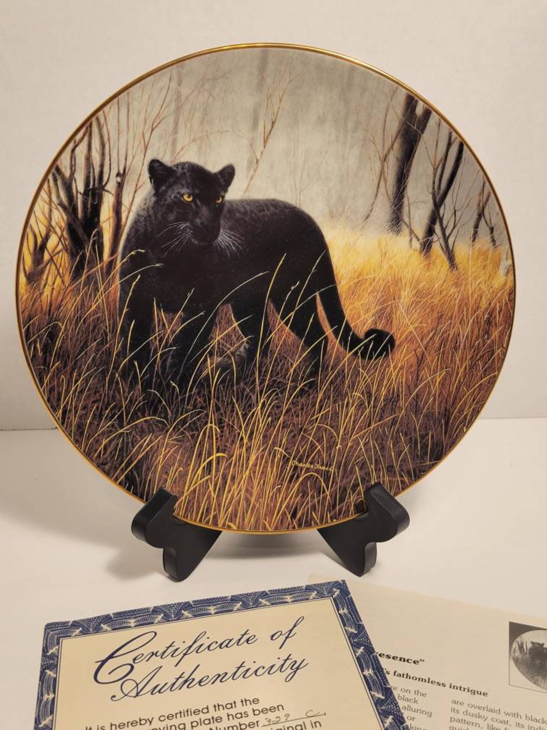Powerful Presence 1991 Collector's Plate by Charles Frace W/coa - Etsy