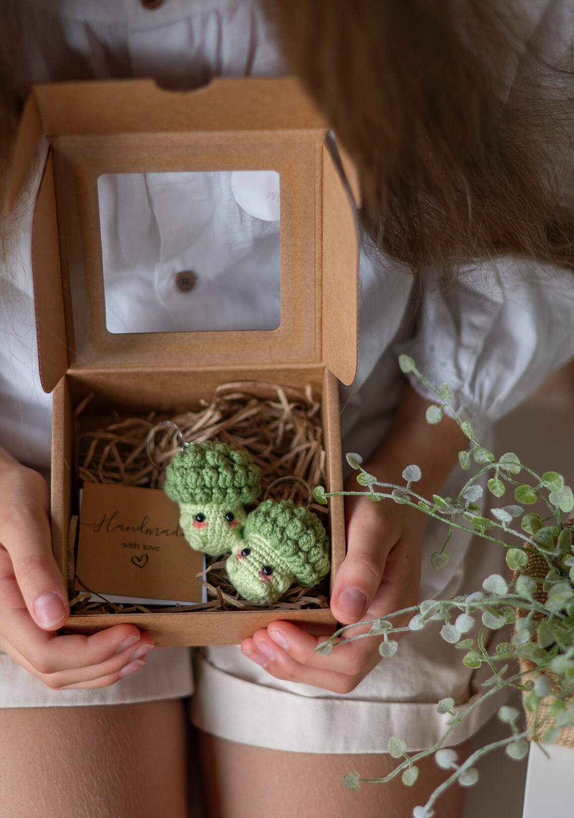 Cute Crochet Broccoli Keychain - Etsy