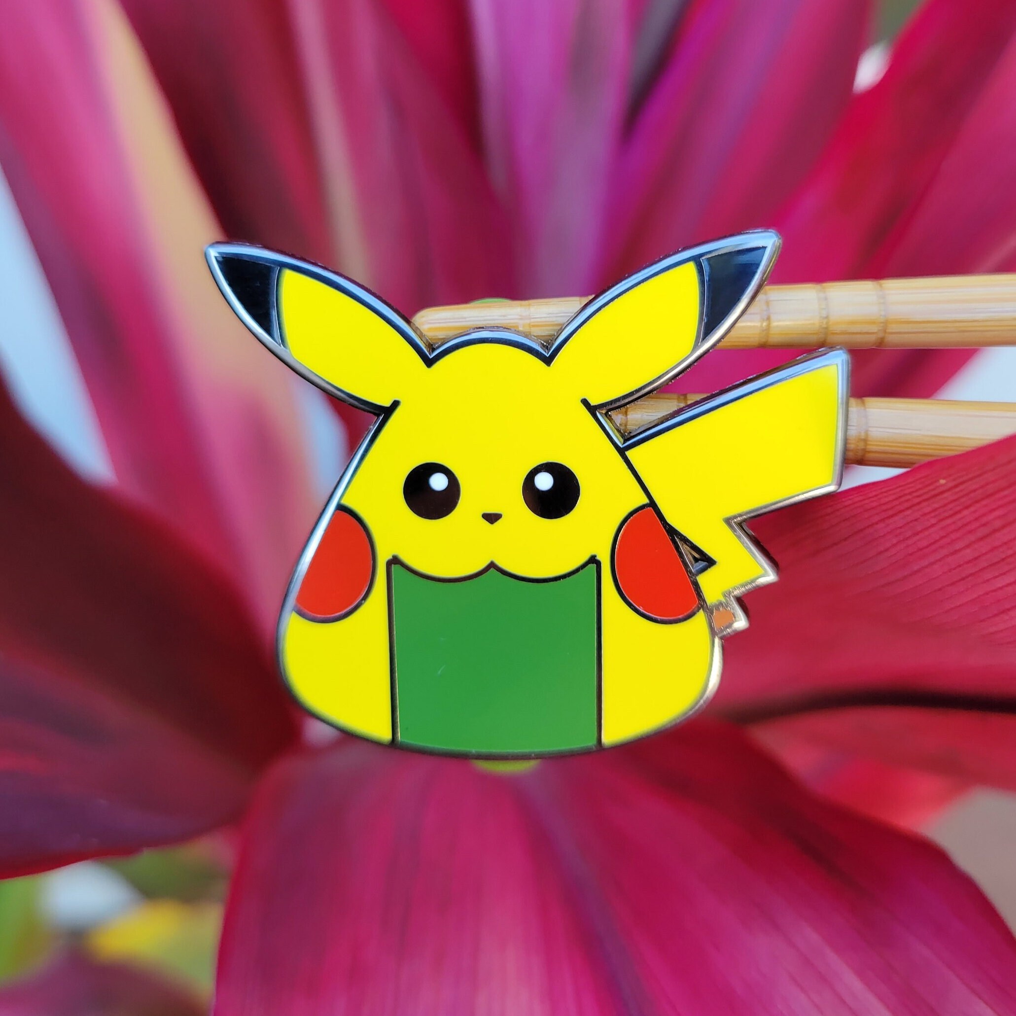 Pikachu Pokemon Hard Enamel Pin Cosplay Onigiri Anime Inspired Japanese ...