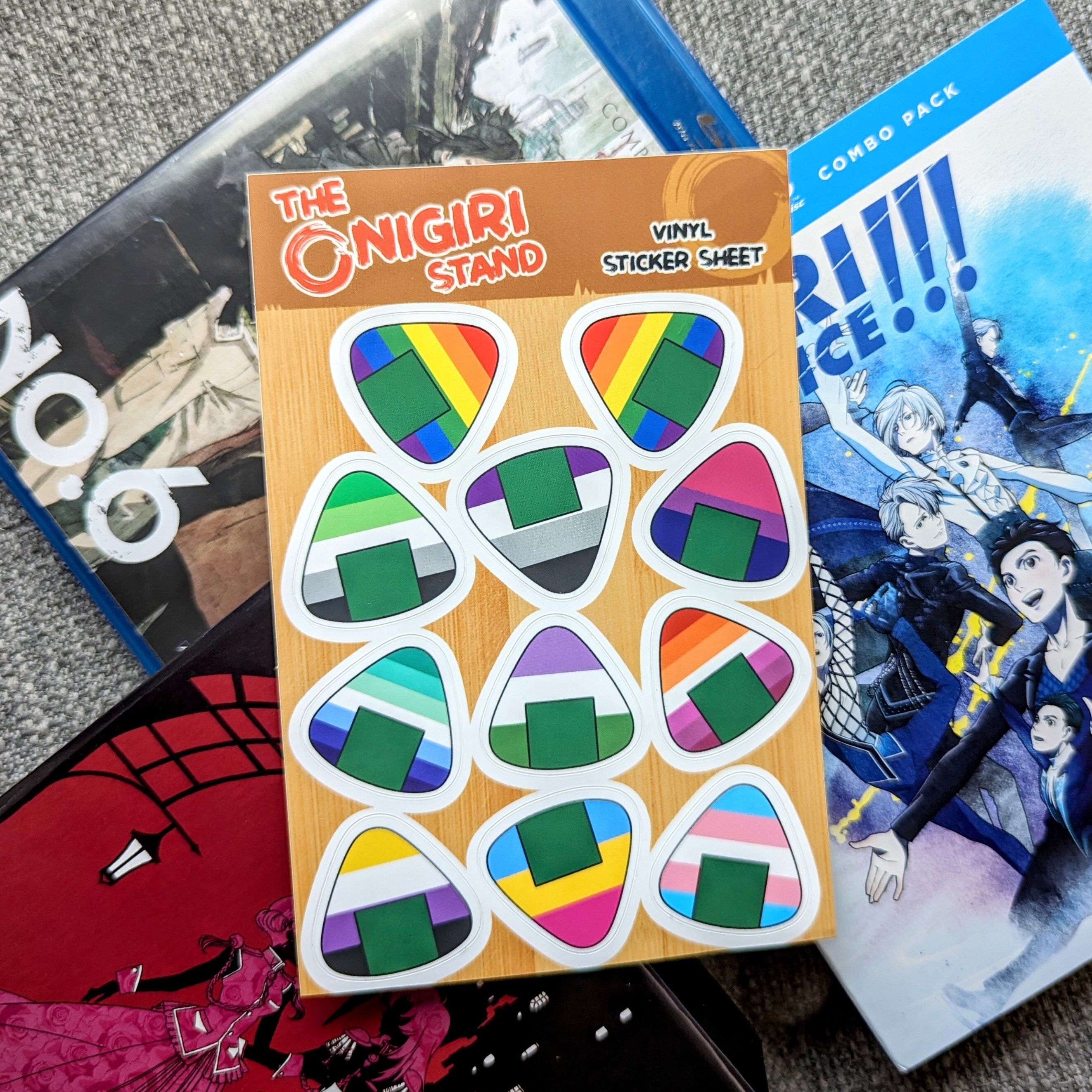 Pride Onigiri Sticker Sheet 11 Stickers Japanese Food - Etsy