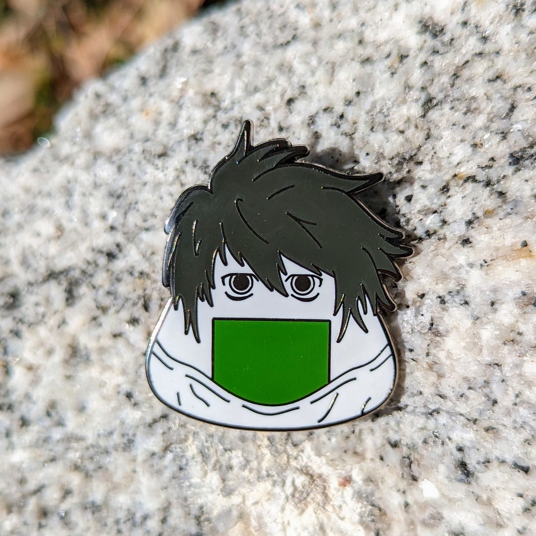 Notebook Detective Hard Enamel Pin Cosplay Onigiri Anime - Etsy