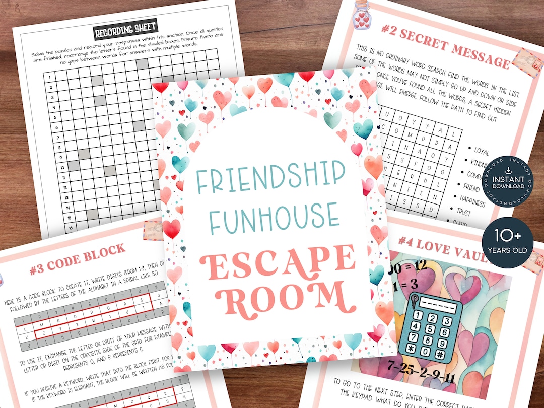 Valentine's Day Escape Room for Kids Escape Room Printable Escape Room ...