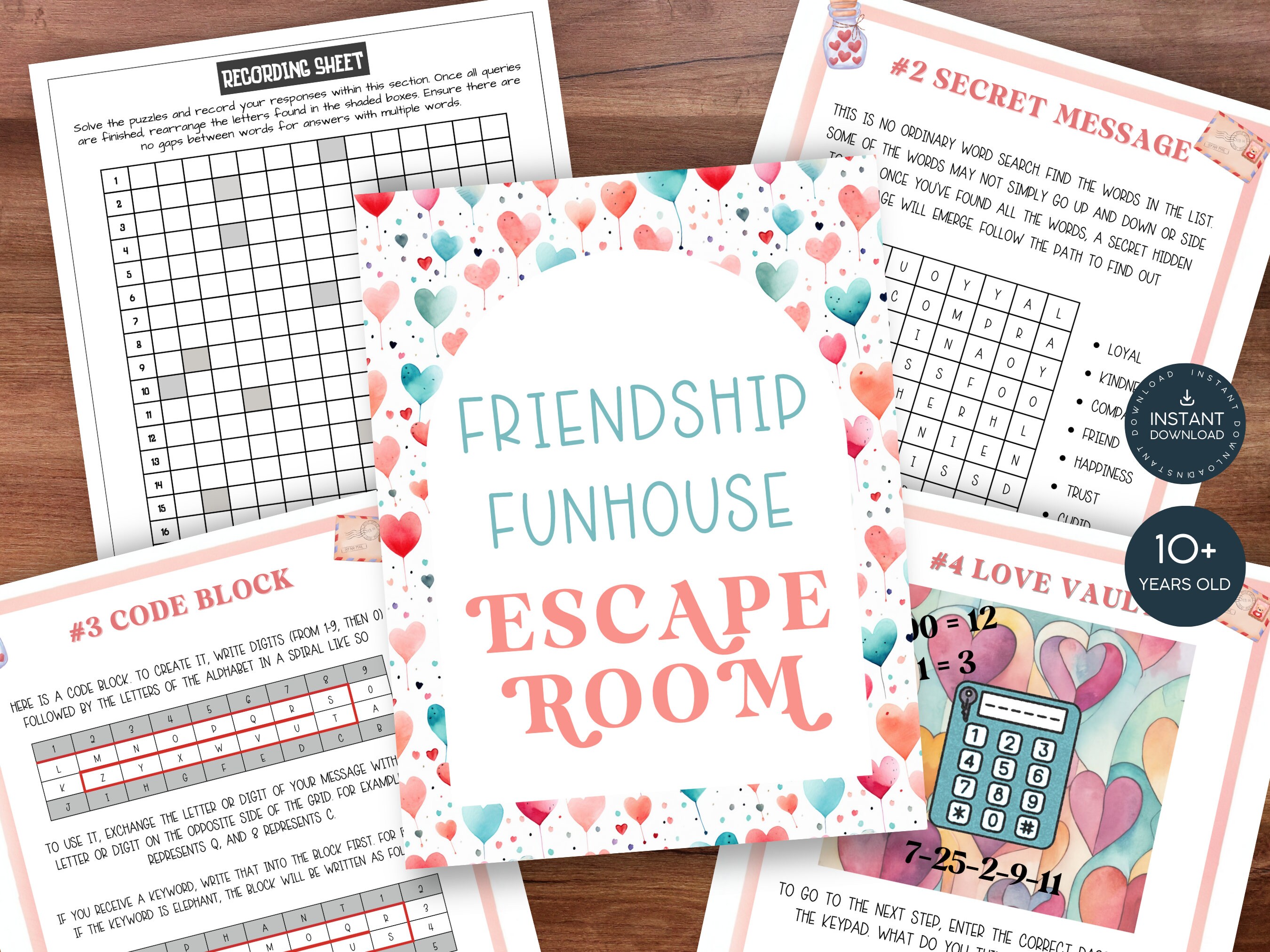 Valentine's Day Escape Room for Kids Escape Room Printable Escape Room ...