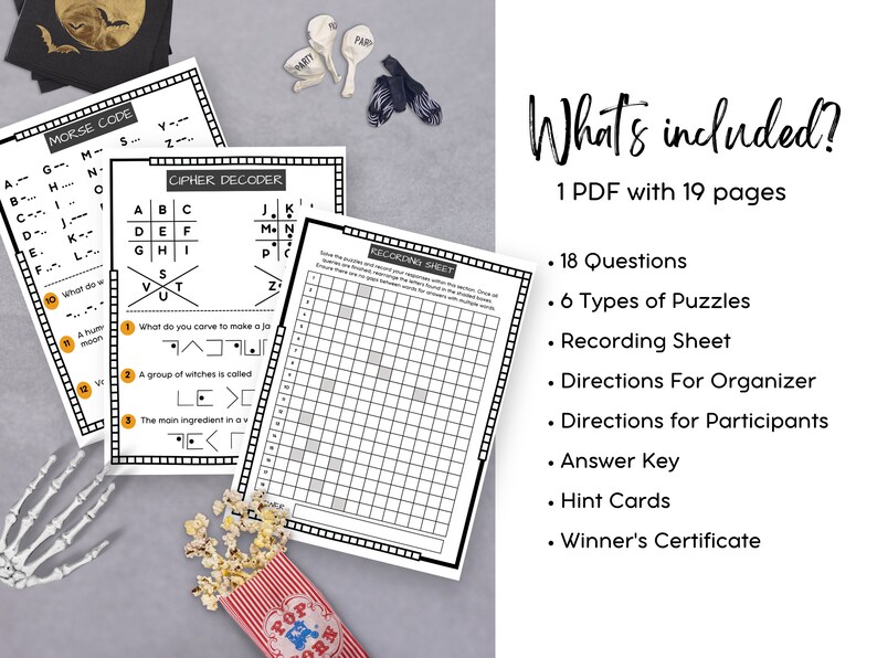 Printable Escape Room for Kids, Halloween Games, Guessing Games, Fun ...