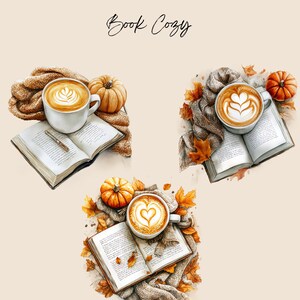 Watercolor Pumpkin Spiced Latte Clipart Fall Drinks Clipart Autumn ...