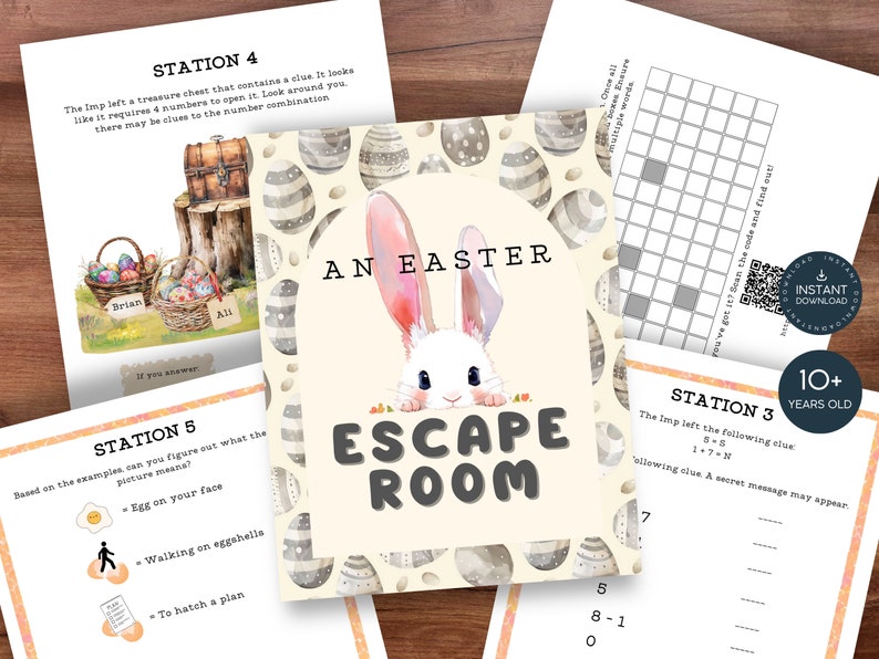 Easter Escape Room for Kids Easter Escape Game Printable Escape Room ...
