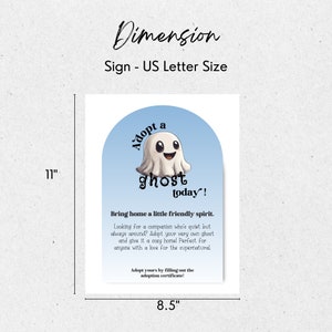 Adopt a Ghost Certificate Printable Adopt a Ghost Sign Pet Ghost ...