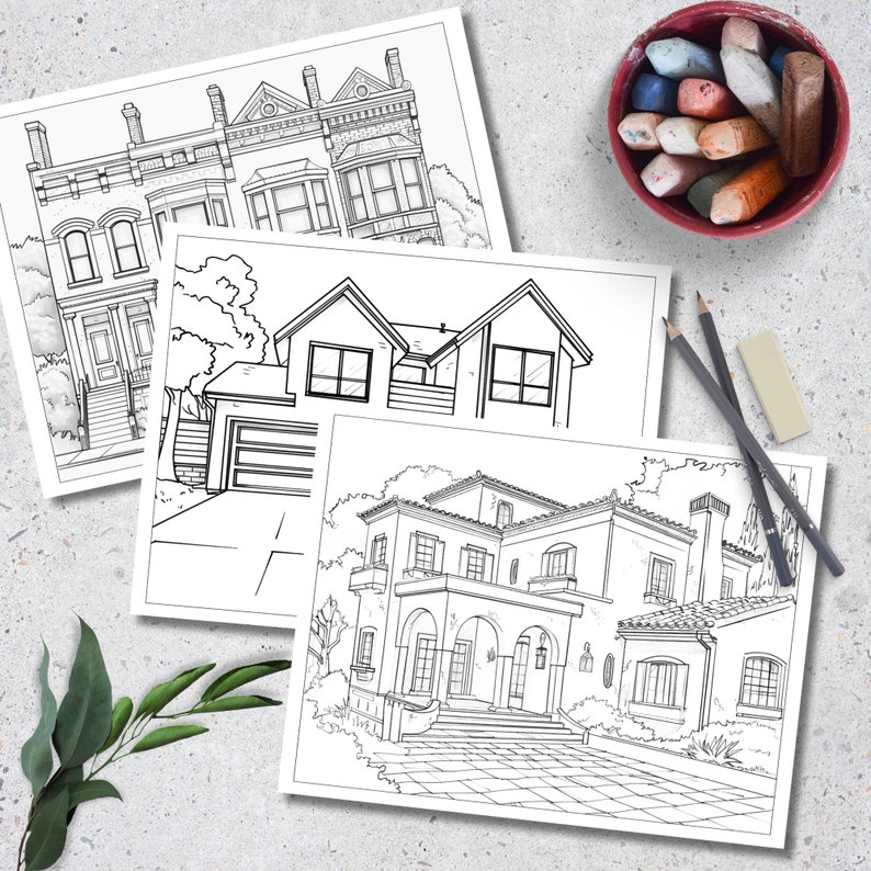 Realtor Coloring Book for Kids Activity Book Printable Open House ...
