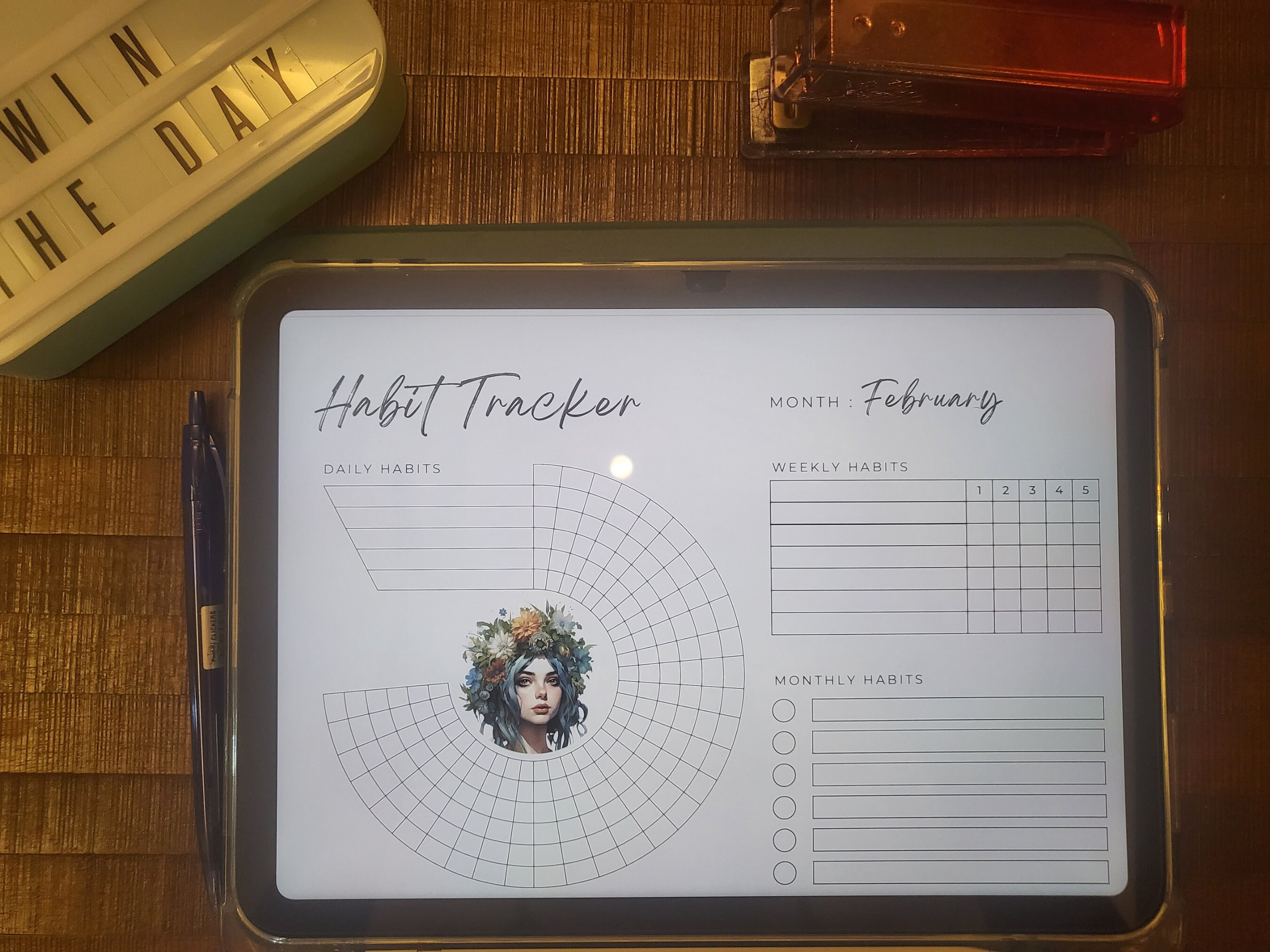 Circle Habit Tracker Printable Daily Habit Tracker Circle Daily Tracker ...