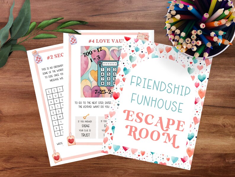 Valentine's Day Escape Room for Kids Escape Room Printable Escape Room ...