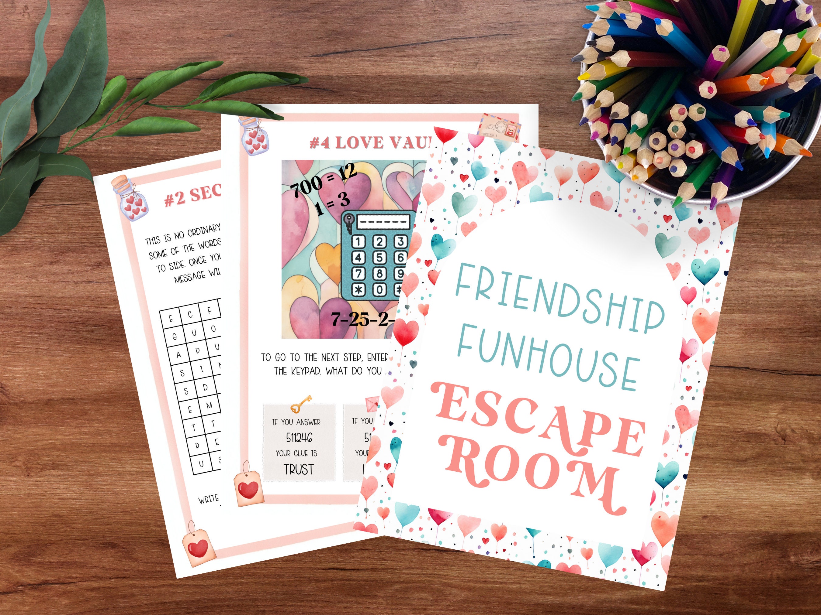 Valentine's Day Escape Room for Kids Escape Room Printable Escape Room ...