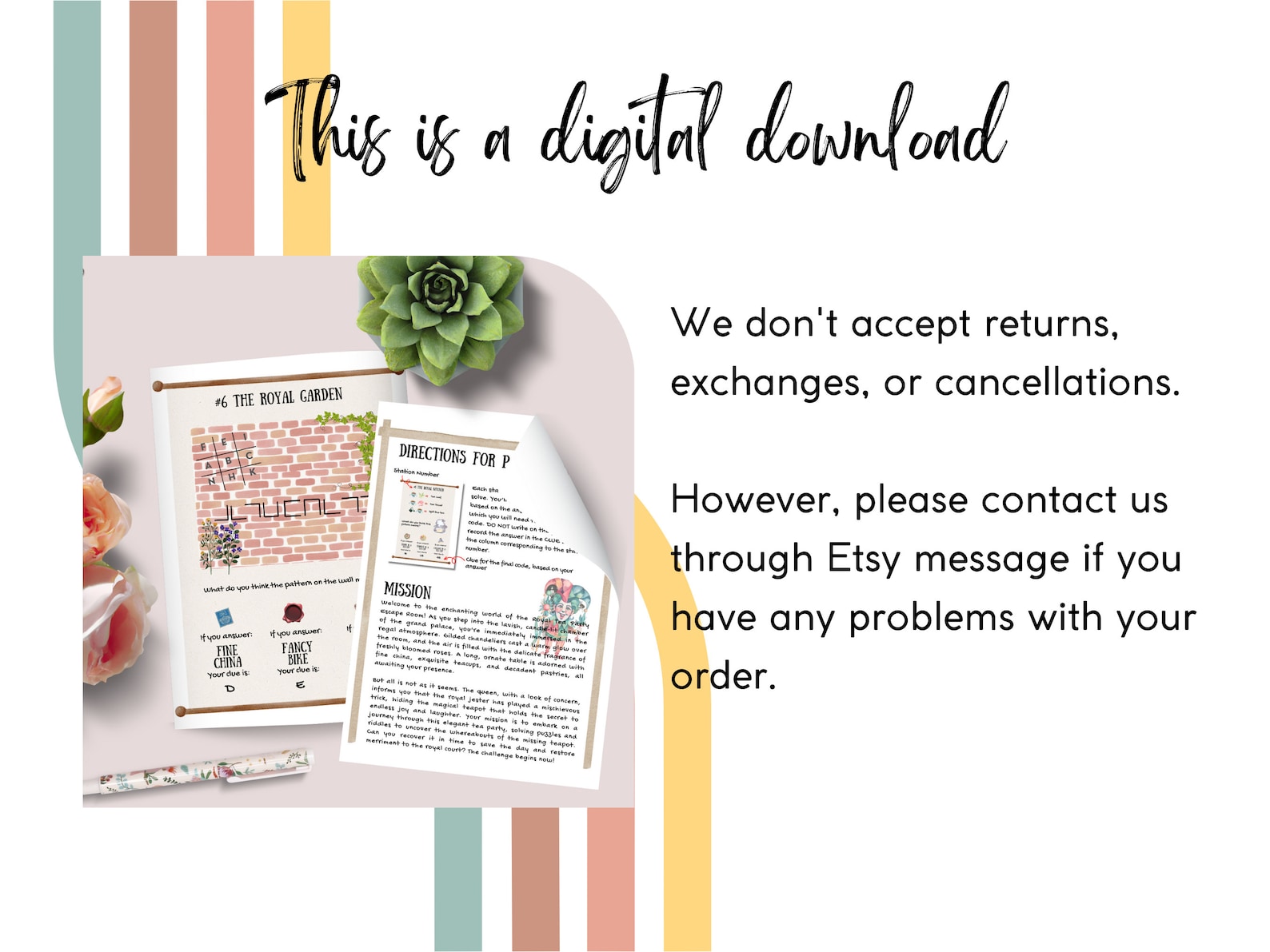 Escape Room for Kid Printable Escape Room Kit Escape Room Printable Tea ...