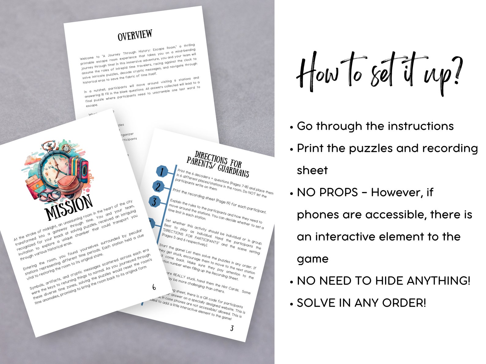 Escape Room Printable Escape Room for Kids Escape Room Kit Escape Room ...