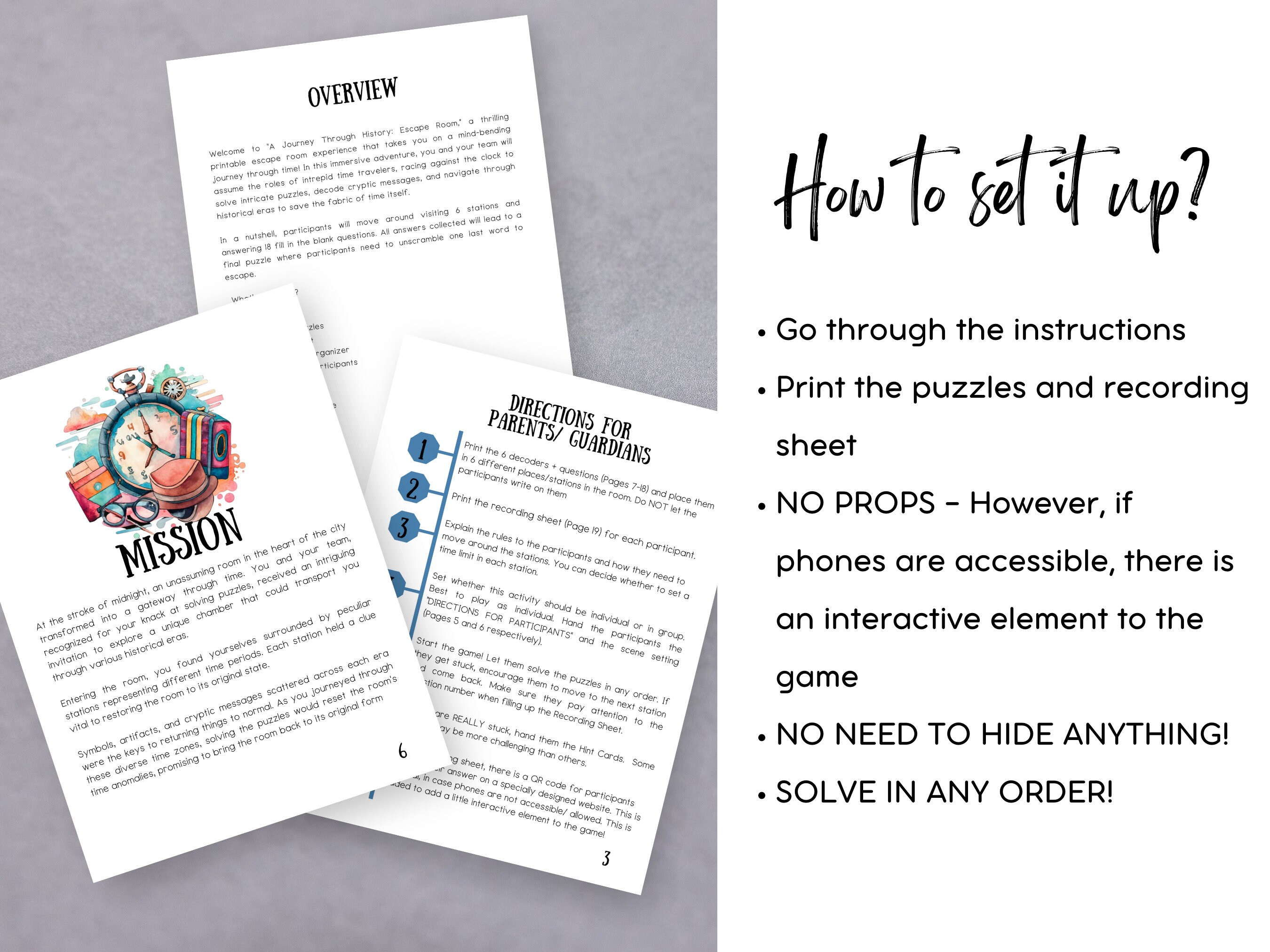 Escape Room Printable Escape Room for Kids Escape Room Kit Escape Room ...